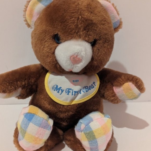 Toys | American Greetings Plush Brown Teddy My First Bear Amtoy 1982 ...